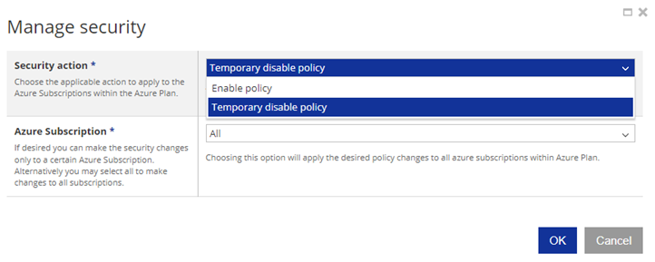 Azure Plan Manage Security